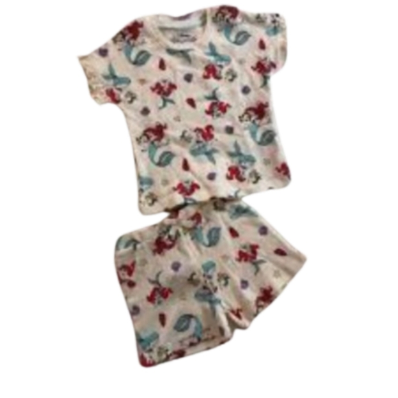 Disney | Pajamas | Disney Princess 2pieceset Waffle Pjs Top And Shorts ...